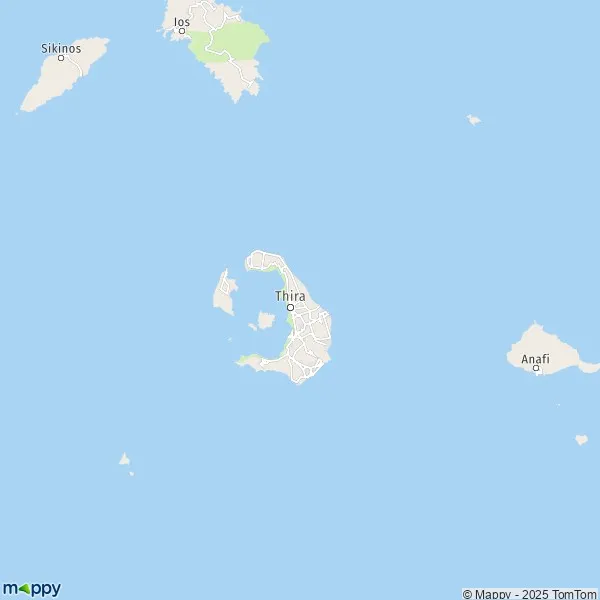 Plan Thira : carte de Thira (847 00) et infos pratiques