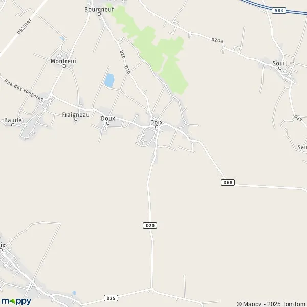 Plan La Barque : carte de La Barque, 85200 Doix-lès-Fontaines et infos ...