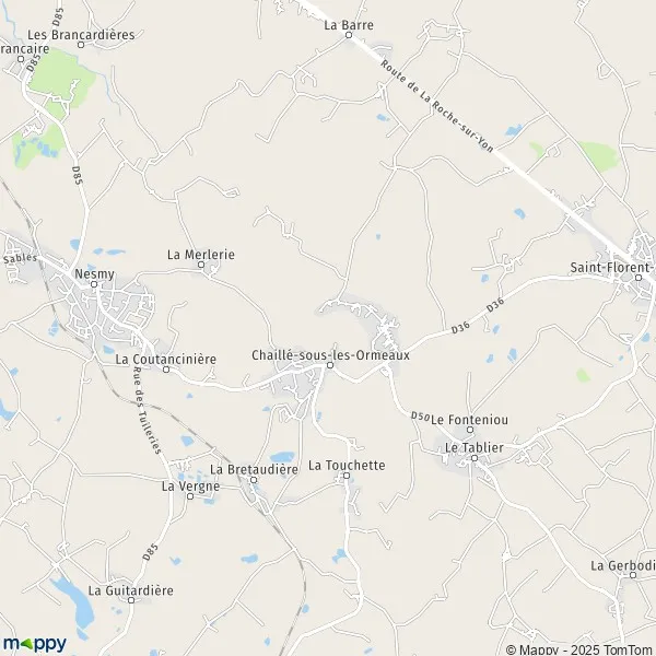 Plan Le Moulin du Furet : carte de Le Moulin du Furet, 85310 Rives-de-l'Yon et infos pratiques