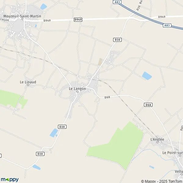 Plan Le Langon : carte de Le Langon (85370) et infos pratiques