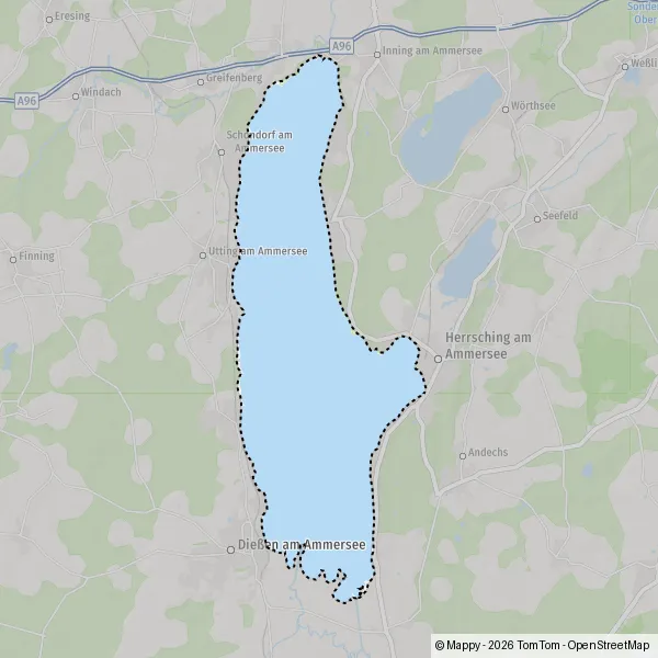 Plan Ammersee : carte de Ammersee (86911) et infos pratiques