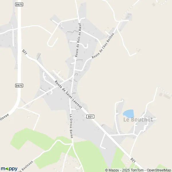 Plan Le Bouchet : carte de Le Bouchet, 87200 Saint-Junien et infos ...