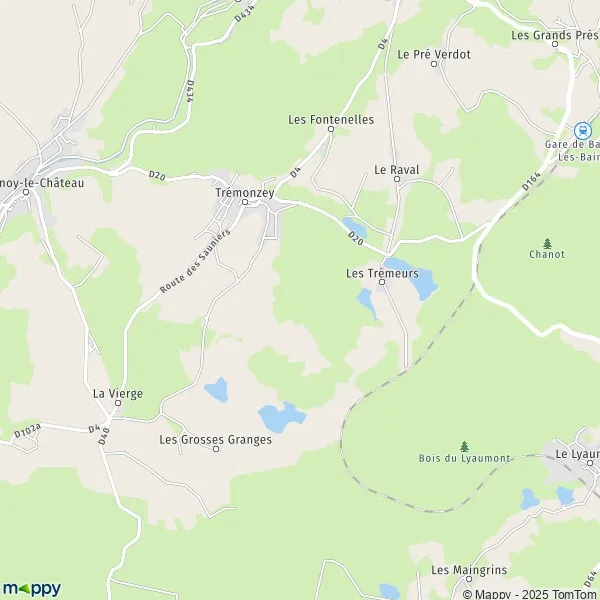 Plan Trémonzey : carte de Trémonzey (88240) et infos pratiques