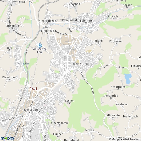 Plan Weingarten : carte de Weingarten (88250) et infos pratiques