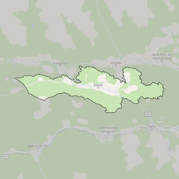 La carte pour la ville de Ranten 8843-8862
