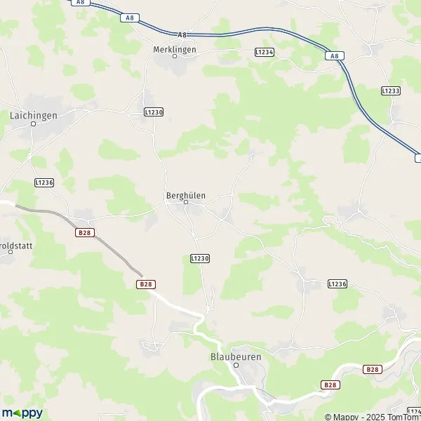 Plan Berghülen : carte de Berghülen (89143) et infos pratiques