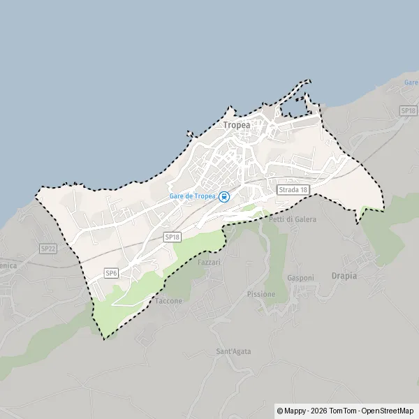 Plan Tropea : carte de Tropea (89861) et infos pratiques
