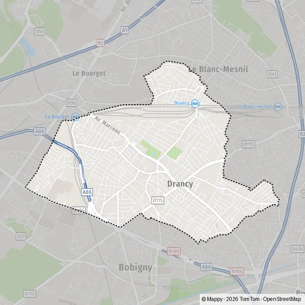 Plan Drancy : carte de Drancy (93700) et infos pratiques