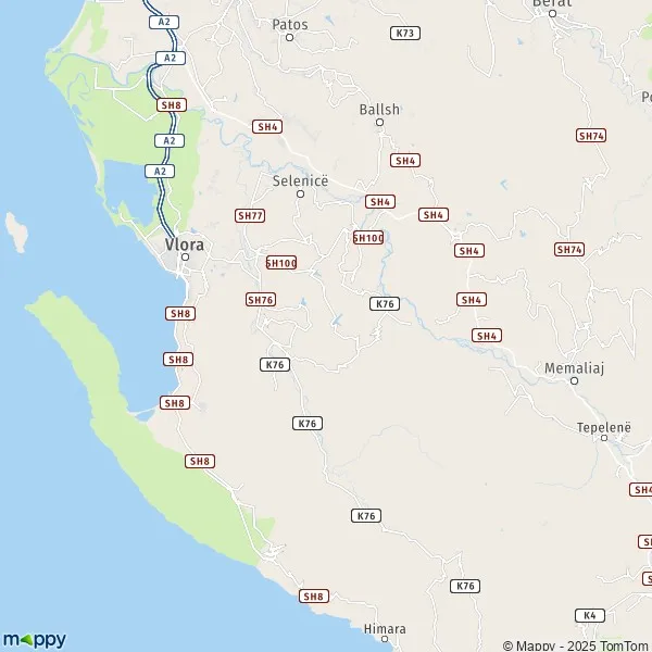 Plan Selenicë : carte de Selenicë (9407) et infos pratiques