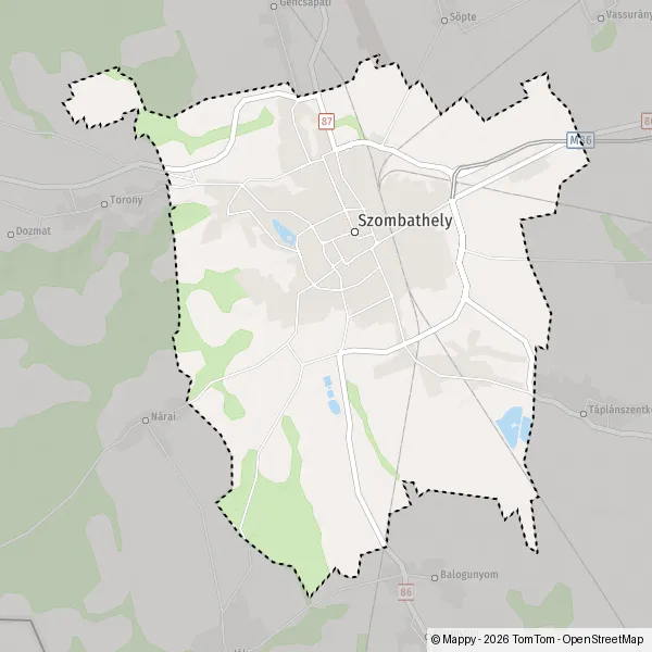 Plan Szombathely : carte de Szombathely (9700) et infos pratiques