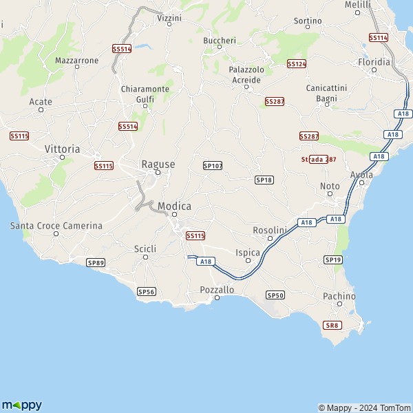 Plan Modica : carte de Modica (97010) et infos pratiques