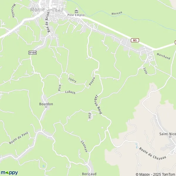 Plan Jabrun : carte de Jabrun, 97111 Morne-à-l'Eau et infos pratiques