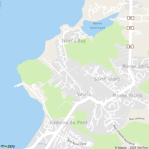 Plan Valois : carte de Valois, 97150 Saint-Martin et infos pratiques