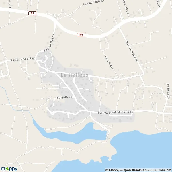 Plan Le Helleux : carte de Le Helleux, 97180 Sainte-Anne et infos pratiques