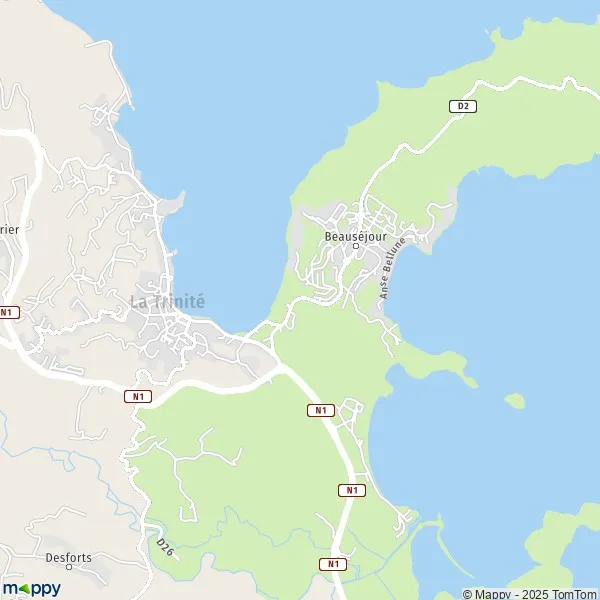 Plan La Moïse : carte de La Moïse, 97220 La Trinité et infos pratiques