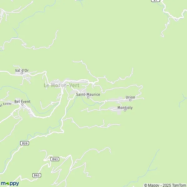 Plan Le Morne-Vert : carte de Le Morne-Vert (97226) et infos pratiques