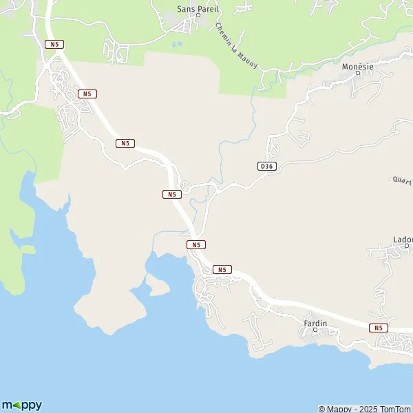 Plan Bernard : carte de Bernard, 97228 Sainte-Luce et infos pratiques