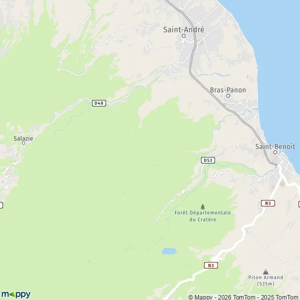 Plan Z.I. Bras Panon : carte de Z.I. Bras Panon, 97412 Bras-Panon et ...