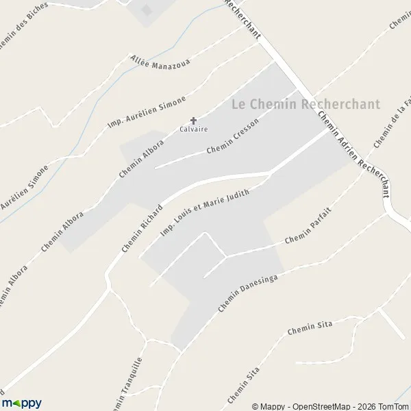 Plan Le Chemin Recherchant : carte de Le Chemin Recherchant, 97432 ...