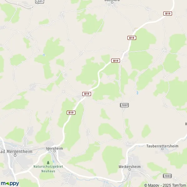 Plan Igersheim : carte de Igersheim (97999) et infos pratiques