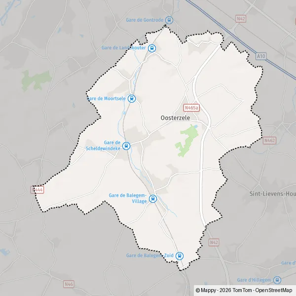 Plan Oosterzele : carte de Oosterzele (9860) et infos pratiques