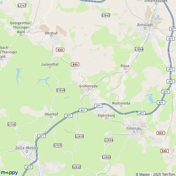 Plan Geratal : carte de Geratal (99330) et infos pratiques