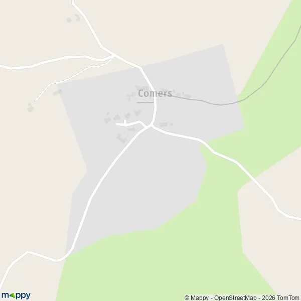 Plan Comers : carte de Comers, Comté d'Aberdeen AB51 7 et infos pratiques