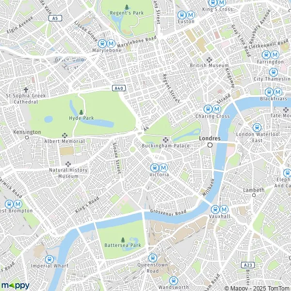 Plan London Road : carte de London Road (Gare), Guildford GU1 4 et ...