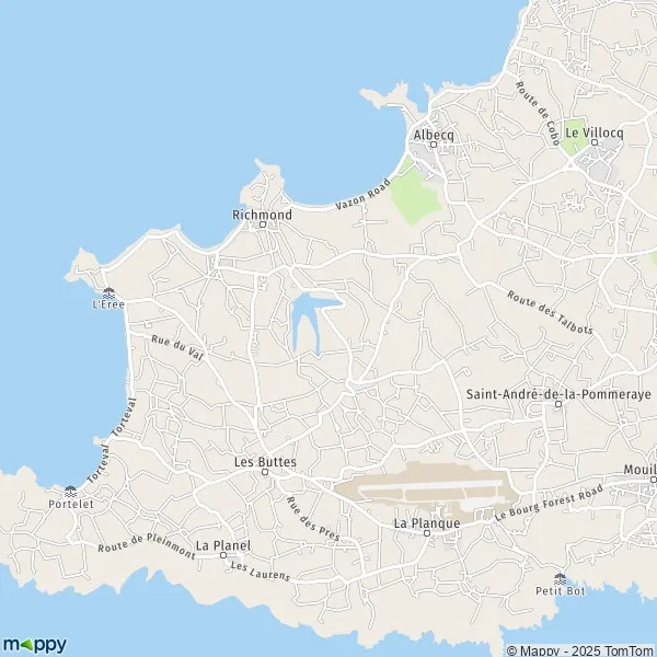 Plan Saint-Sauveur : carte de Saint-Sauveur (GY5 7) et infos pratiques