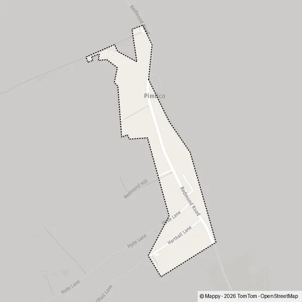 Plan Pimlico : carte de Pimlico, Three Rivers HP3 8 et infos pratiques