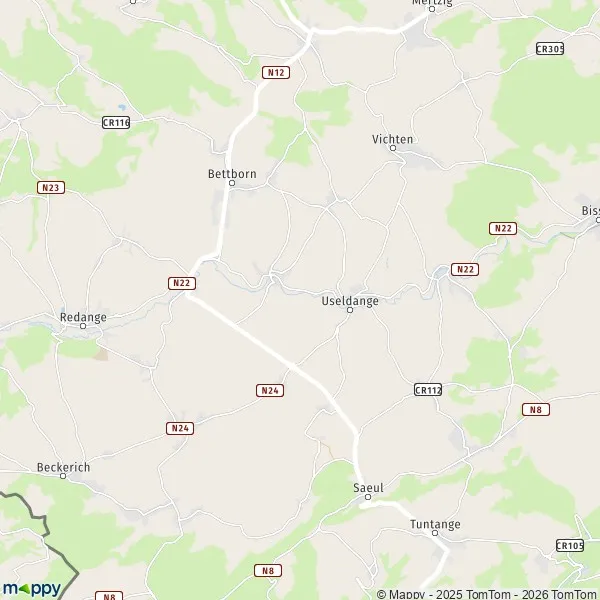 Plan Useldange : carte de Useldange (L-4783) et infos pratiques