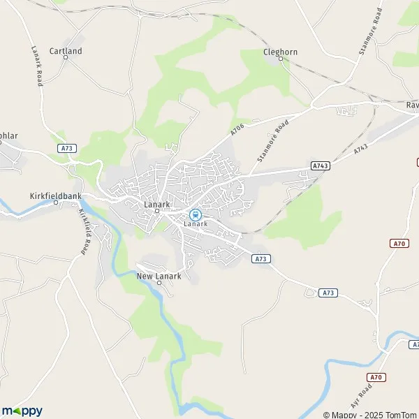 Plan Lanark : carte de Lanark, South Lanarkshire ML11 9 et infos pratiques