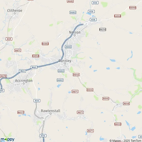 Plan Burnley : carte de Burnley (BB10 1) et infos pratiques