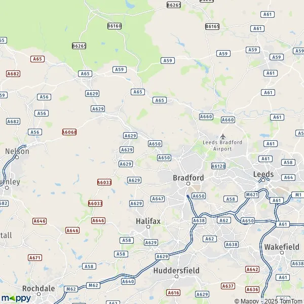 Plan Bradford : carte de Bradford (BD10 0) et infos pratiques