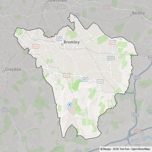 Plan Bromley : carte de Bromley (BR1 1) et infos pratiques