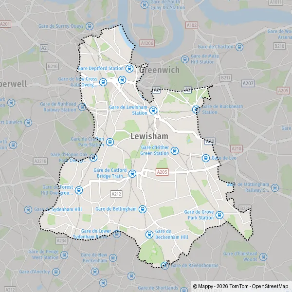 Plan Lewisham : carte de Lewisham (BR1 4) et infos pratiques