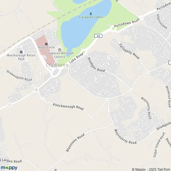 Plan Craigavon : carte de Craigavon (BT64 1) et infos pratiques