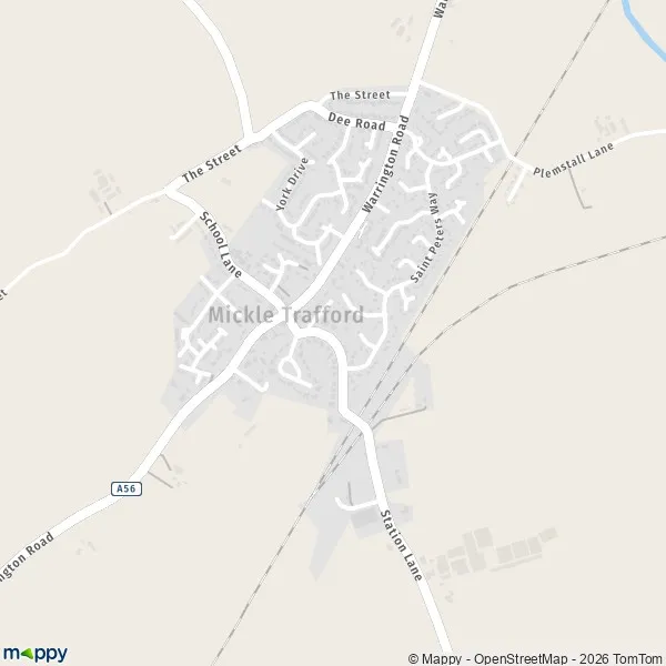 Plan Mickle Trafford : carte de Mickle Trafford (CH2 4) et infos pratiques