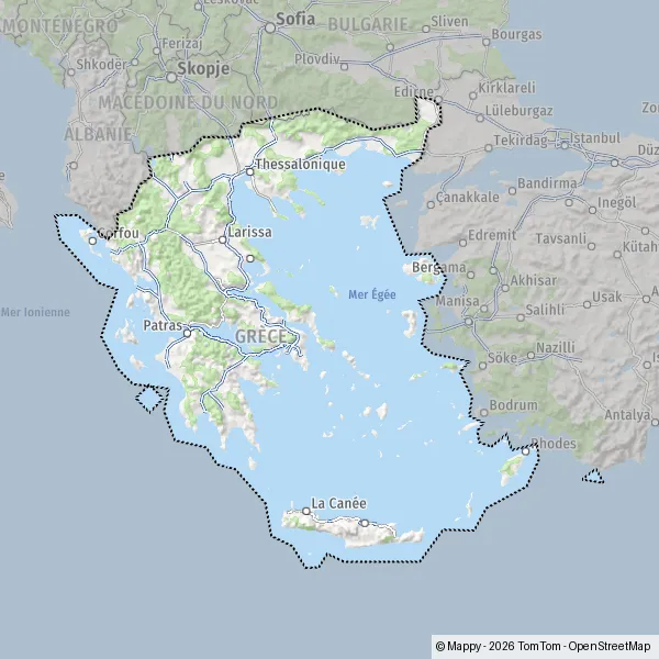Carte Grèce : plan de Grèce et infos pratiques - Mappy