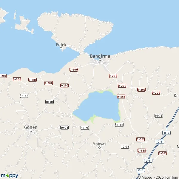 Carte Bandırma : plan de Bandırma et infos pratiques - Mappy