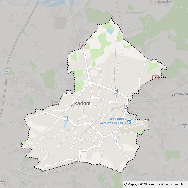 Carte Radom : plan de Radom et infos pratiques - Mappy