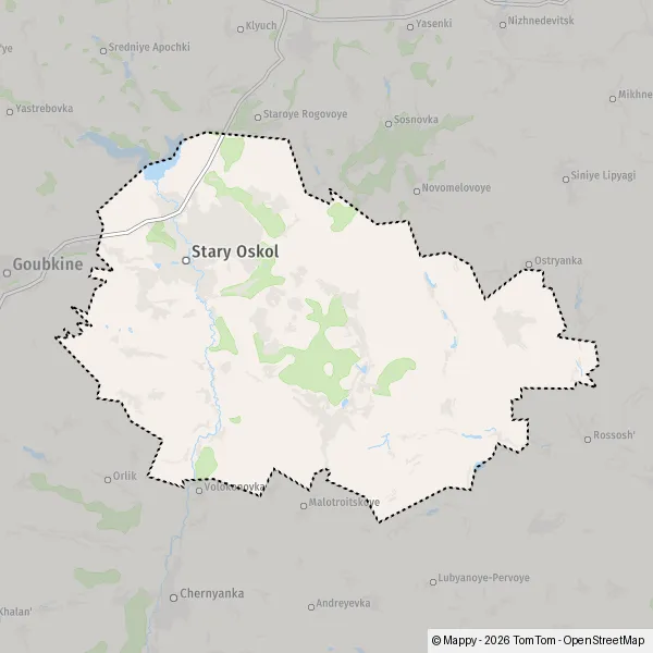 Carte Stary Oskol : plan de Stary Oskol et infos pratiques - Mappy