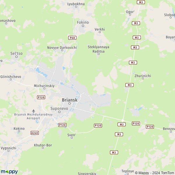 Carte Briansk : plan de Briansk et infos pratiques - Mappy