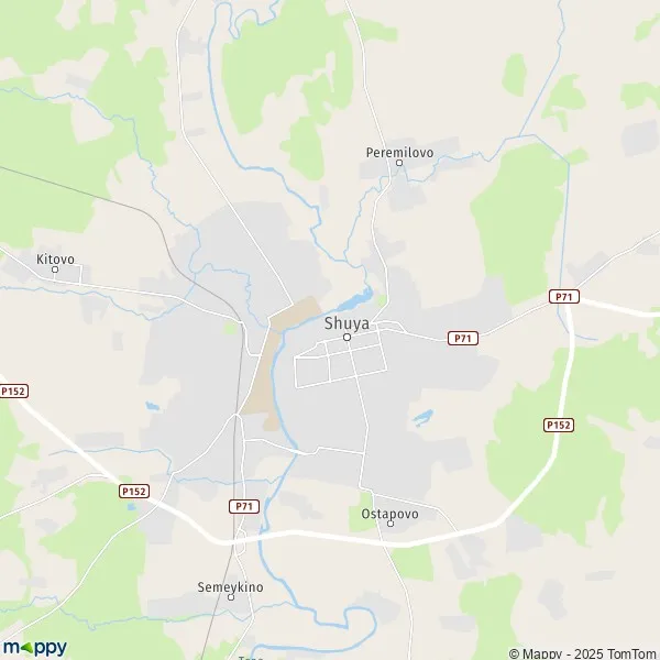 Carte Shuya : plan de Shuya et infos pratiques - Mappy