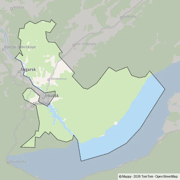 Carte Irkutskiy rayon : plan de Irkutskiy rayon et infos pratiques - Mappy