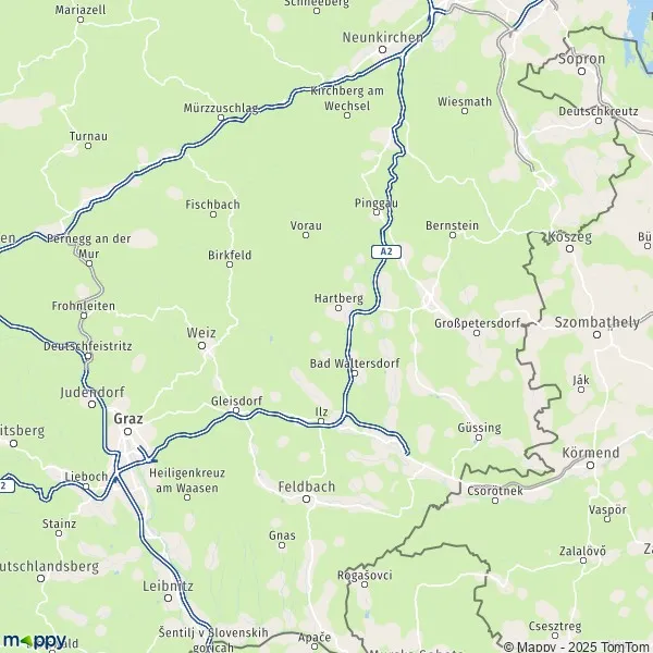 Carte Hartberg-Fürstenfeld : plan de Hartberg-Fürstenfeld et infos ...