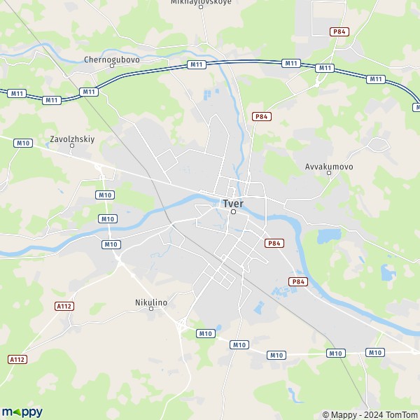 Carte Tver : plan de Tver et infos pratiques - Mappy