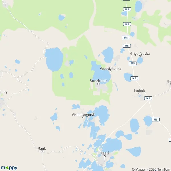 Carte Snezhinsk : plan de Snezhinsk et infos pratiques - Mappy