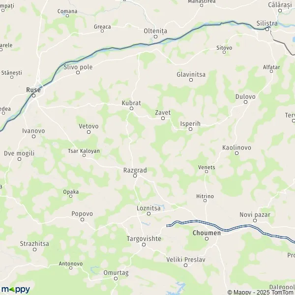 Carte Razgrad : plan de Razgrad et infos pratiques - Mappy