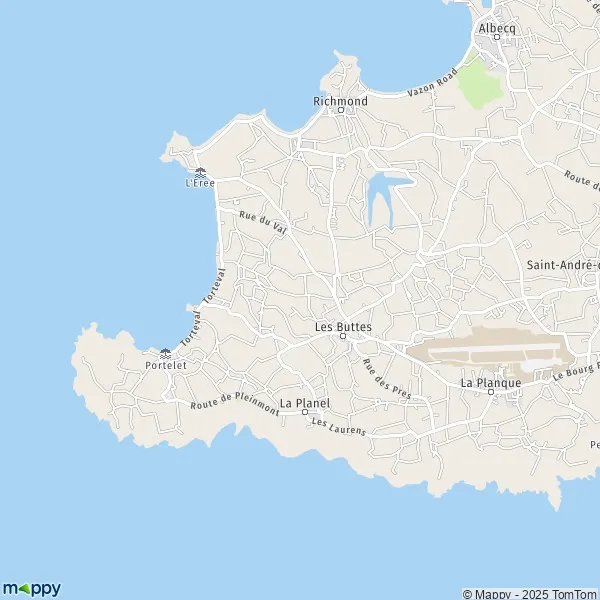 Plan Saint-Pièrre : carte de Saint-Pièrre (GY7 9) et infos pratiques